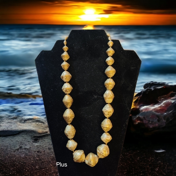 Teng Yue | Jewelry | Vintage Boho Teng Yue Paper Bead Necklace | Poshmark